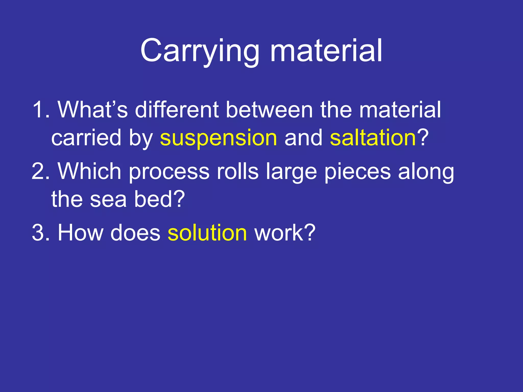 Coastal processes test | PPT