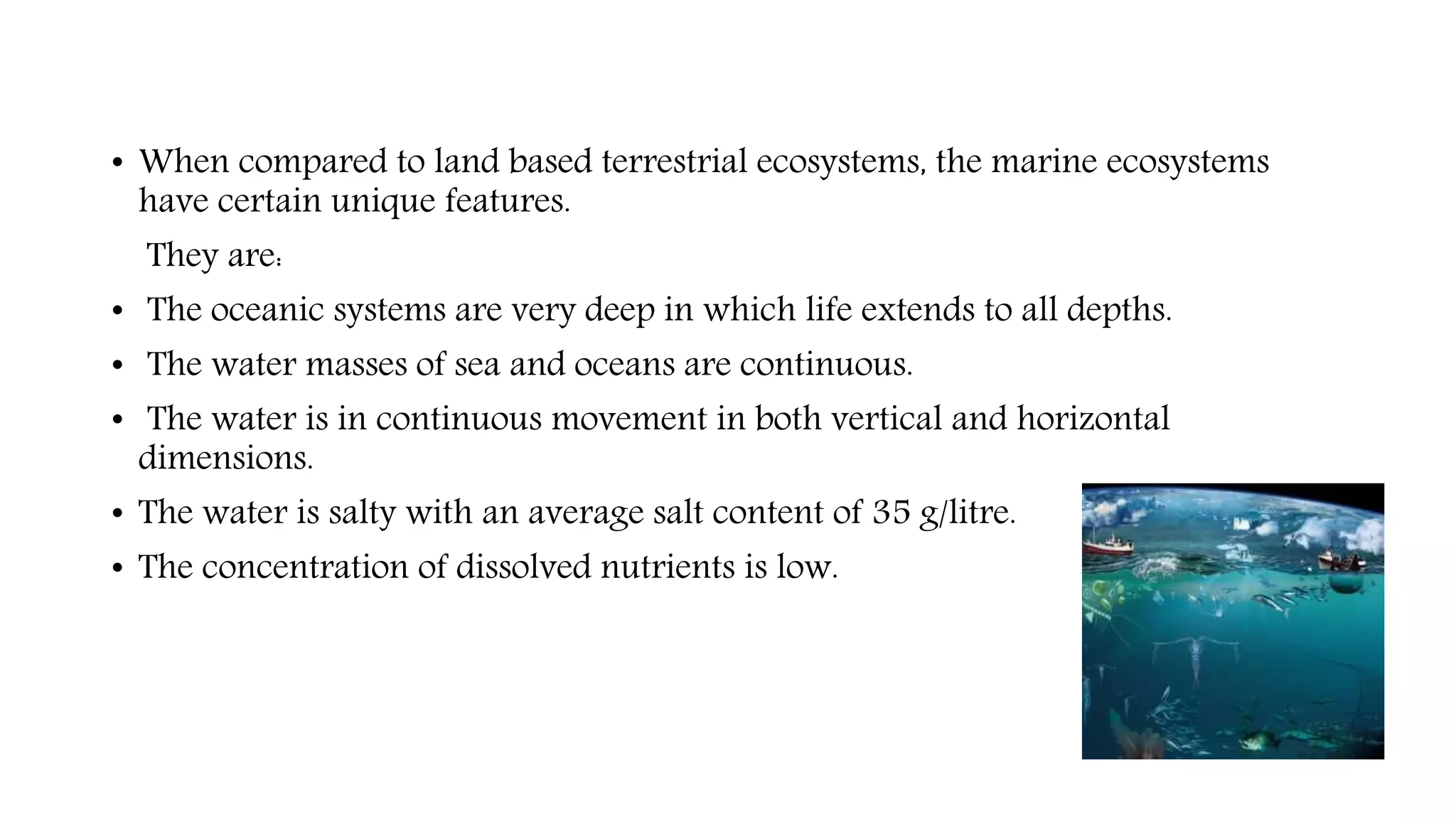 Coastal and marine ecosystem | PPTX