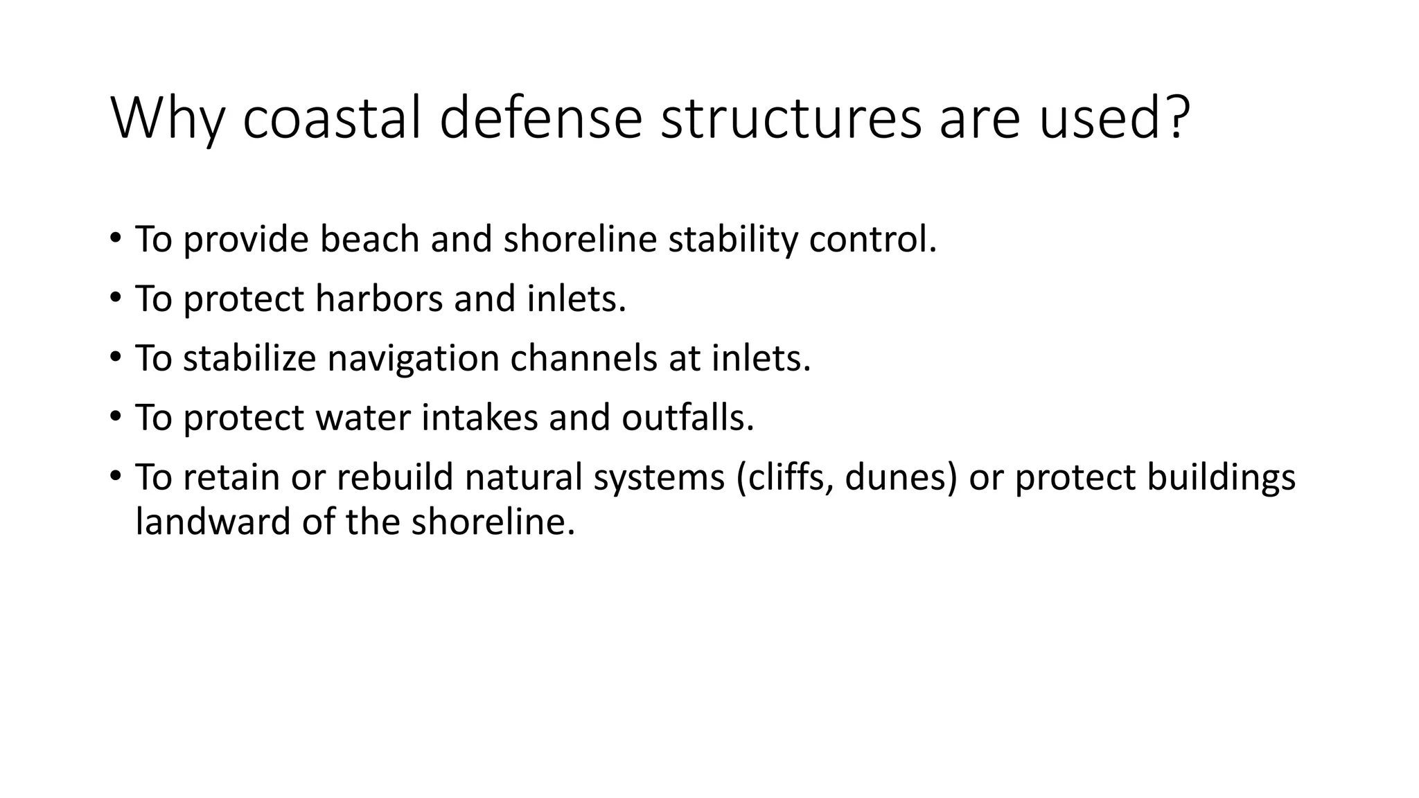 Coastal defense structures | PPTX
