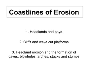 Coastal erosion processes | PPT