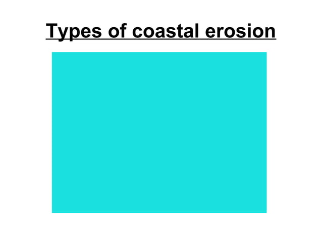 Coastal erosion processes | PPT | Geography | Science