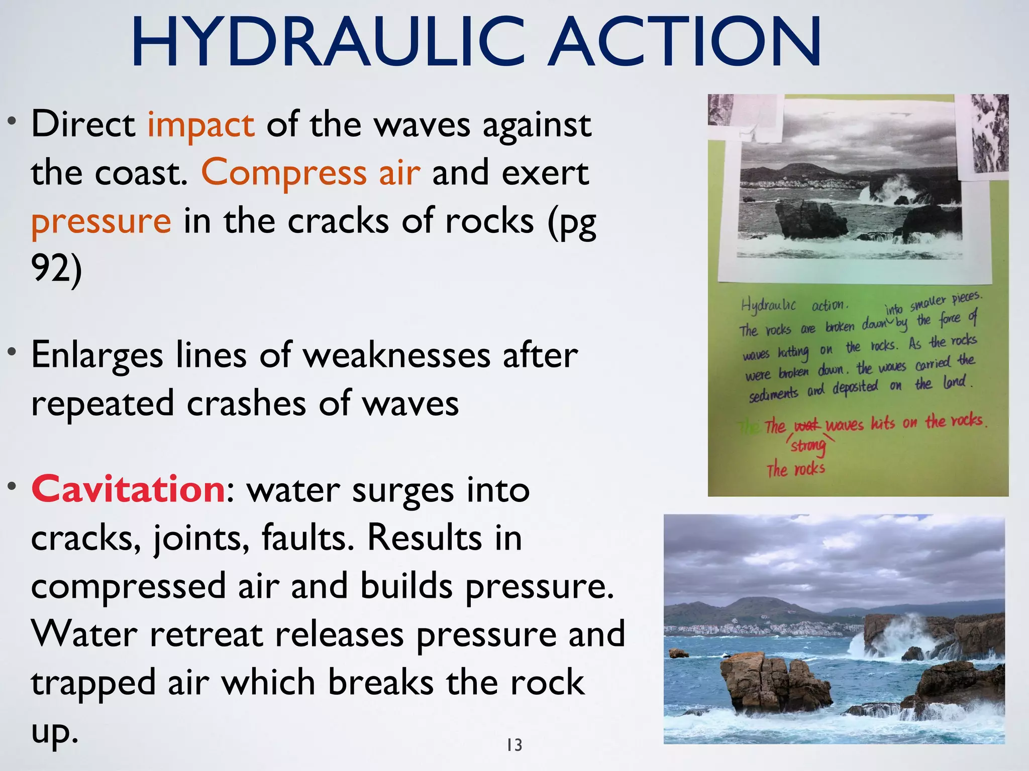 Coastal erosional processes and landforms lesson 4 | PPT