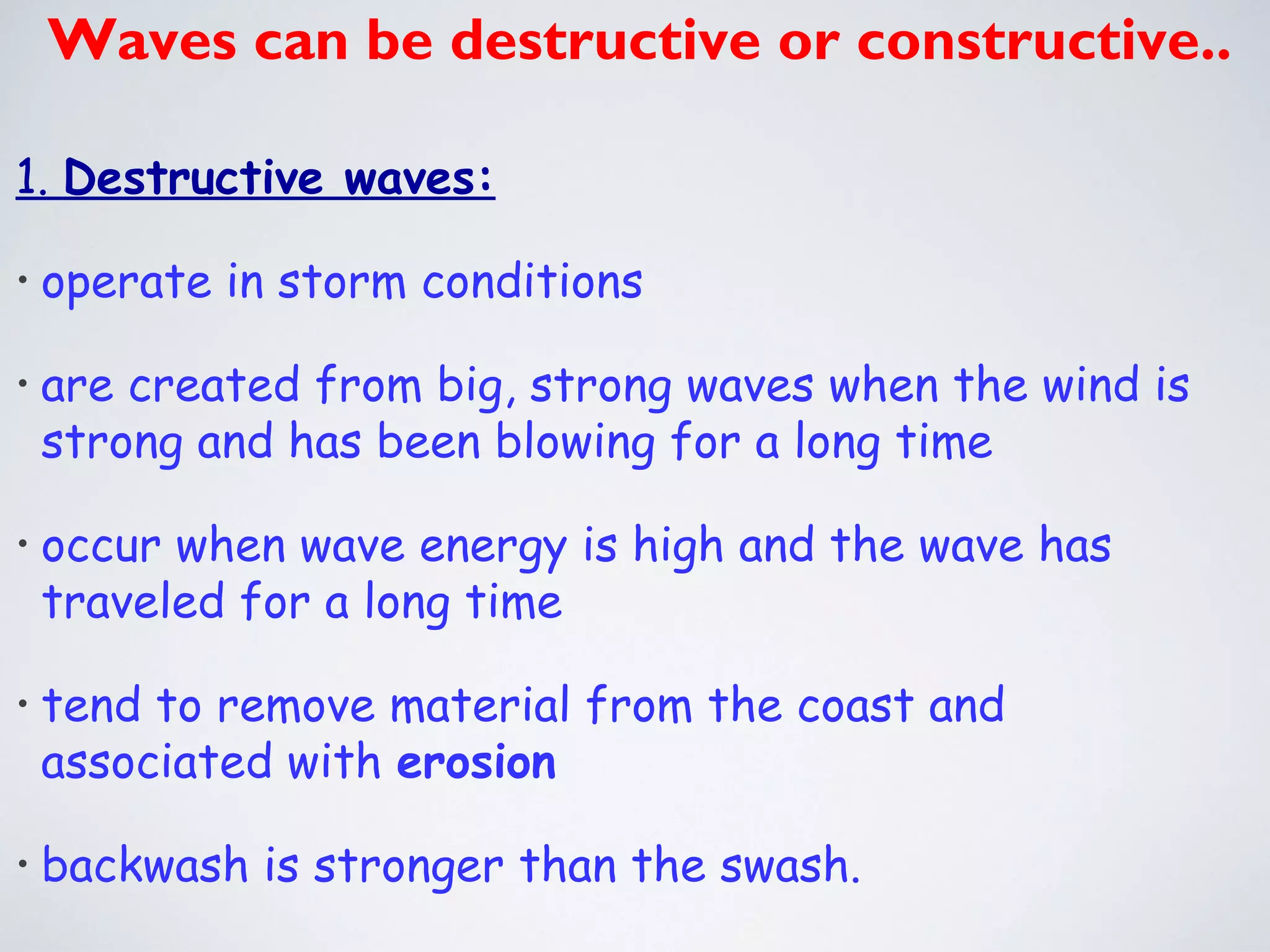 Coastal erosional processes and landforms lesson 4 | PPT
