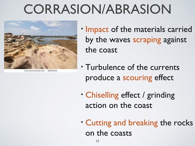 Coastal erosional processes and landforms lesson 4 | PPT | Surfing and ...