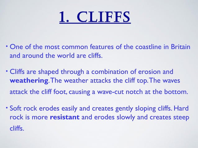 Coastal erosional processes and landforms lesson 4 | PPT | Surfing and ...