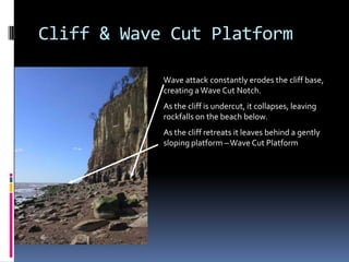 Coastal erosion cliffs etc | PPT
