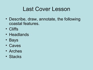 Coastal Ersional Landforms | PPT