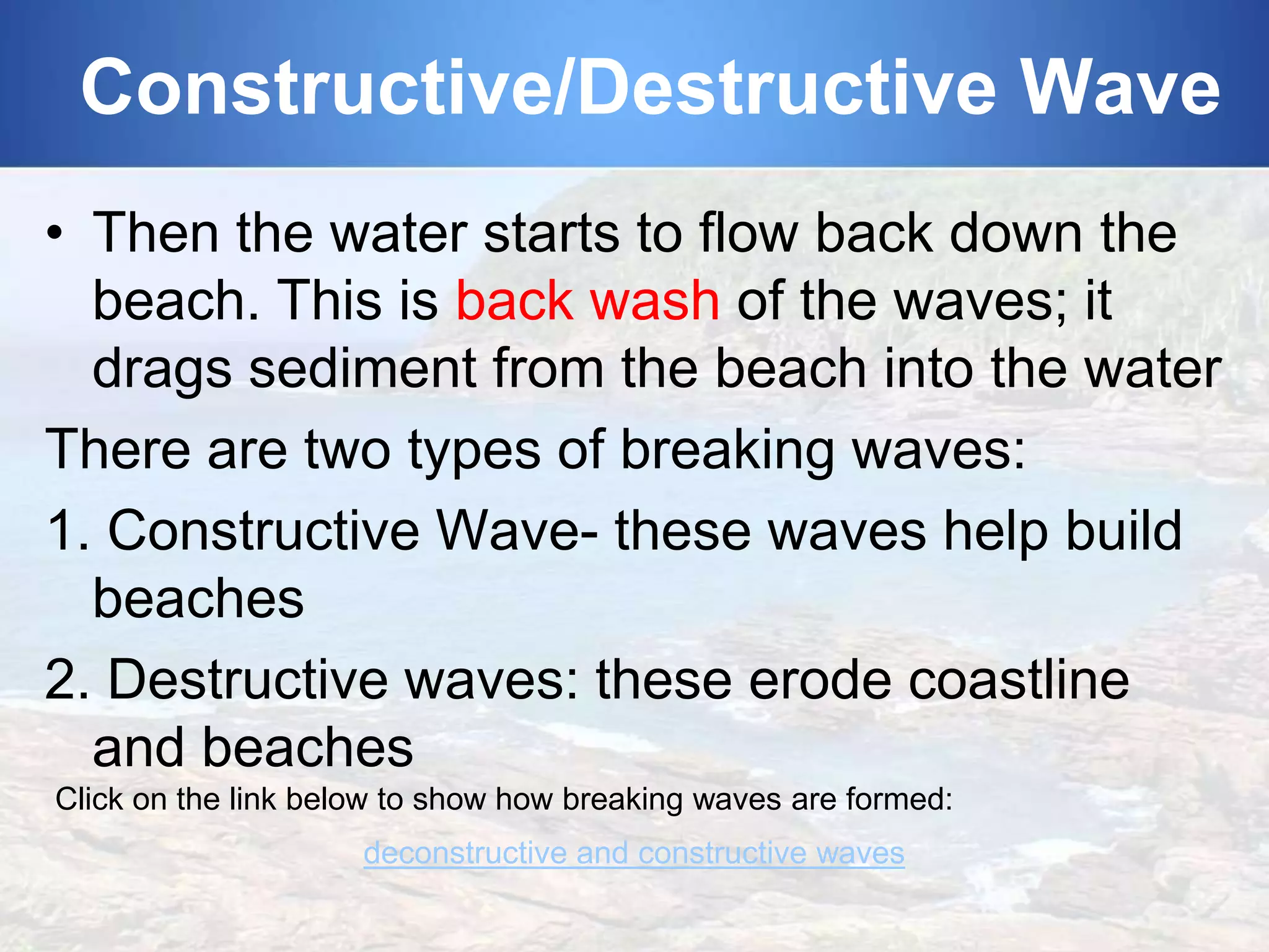 Coastal features of erosion | PPTX