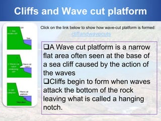 Coastal features of erosion | PPTX