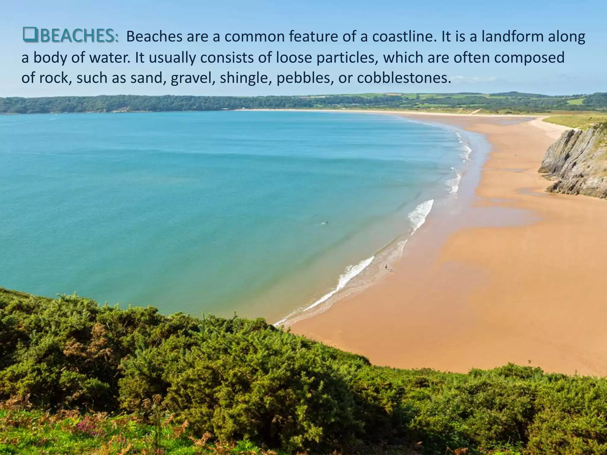 Coastal Geomorphology Landforms Of Wave Erosion & Deposition | PPTX