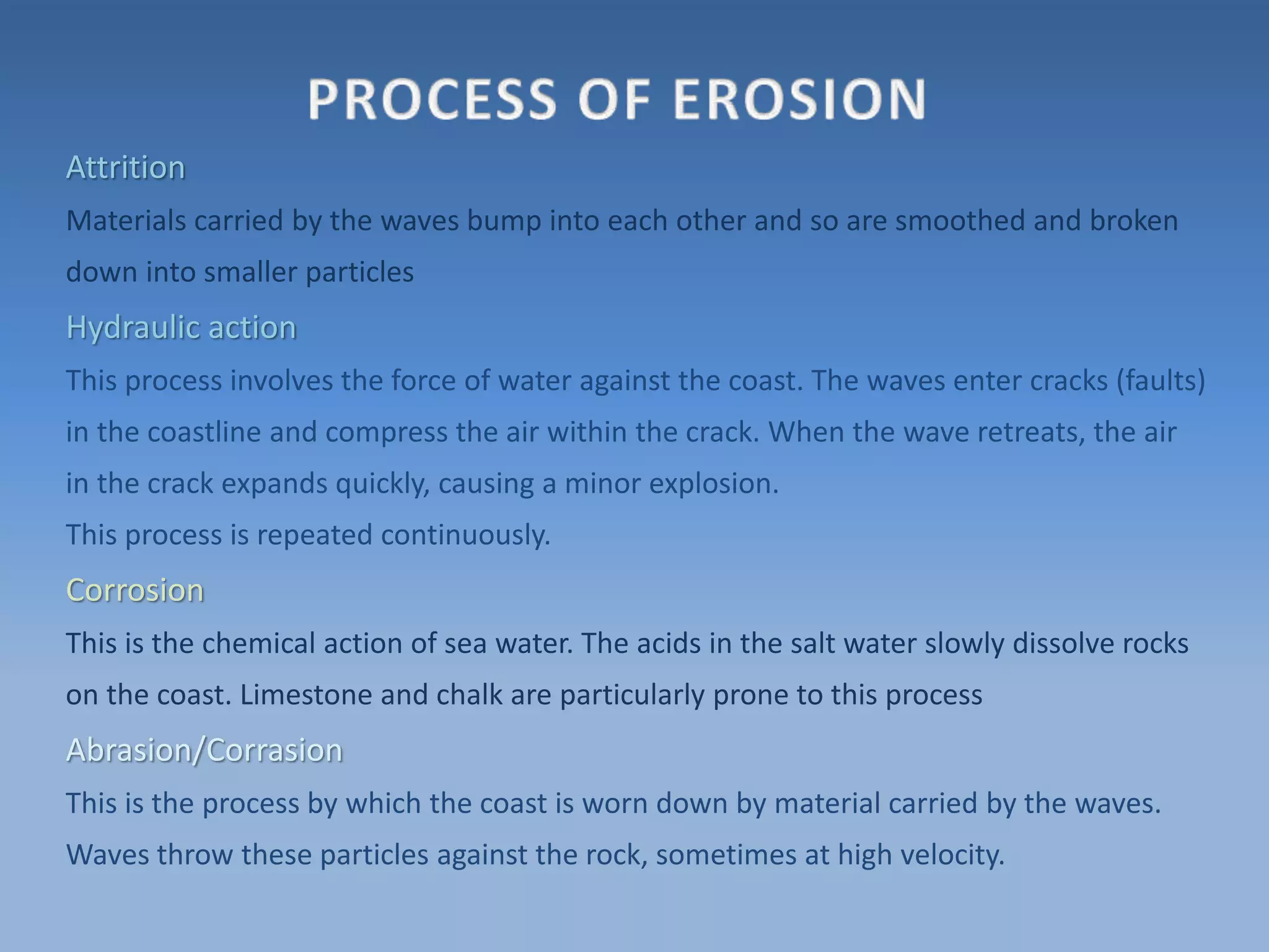 Coastal Geomorphology Landforms Of Wave Erosion & Deposition | PPTX