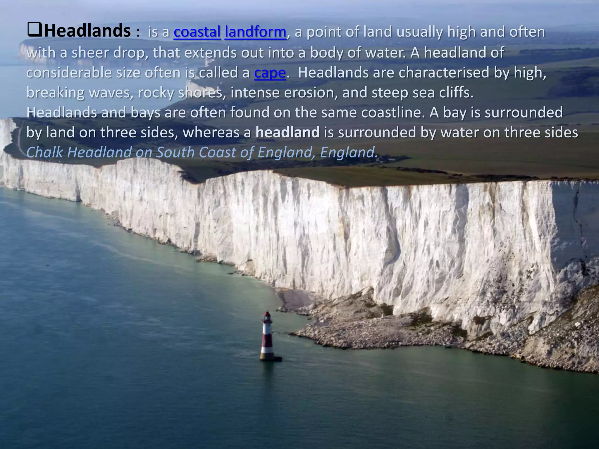 Coastal Geomorphology Landforms Of Wave Erosion & Deposition | PPTX