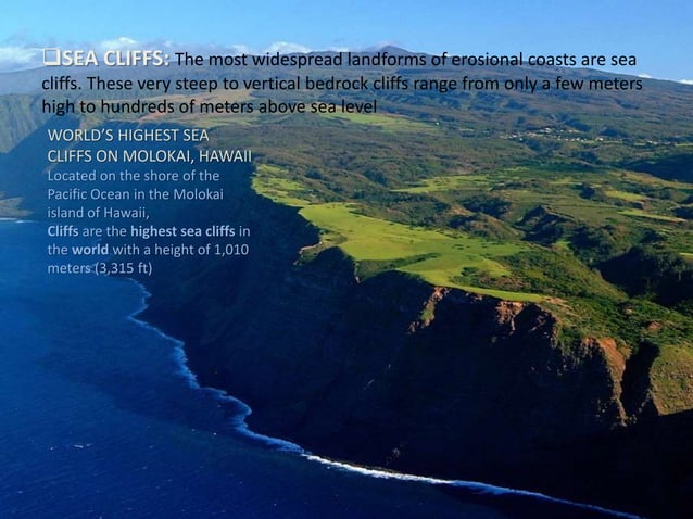 Coastal Geomorphology Landforms Of Wave Erosion & Deposition | PPTX