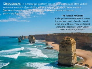 Coastal Geomorphology Landforms Of Wave Erosion & Deposition | PPTX