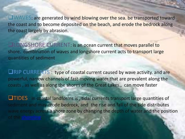 Coastal Geomorphology Landforms Of Wave Erosion & Deposition | PPTX