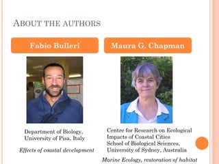 Discussion of Bulleri et al. 2011 on coastal infrastructure | PPT