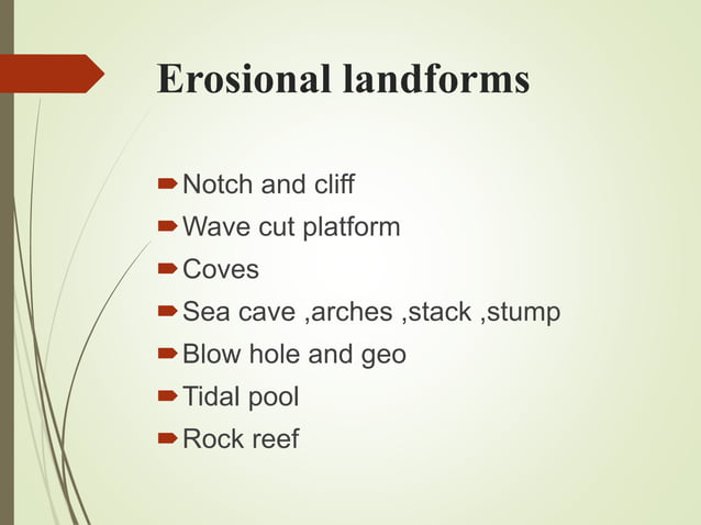 Coastal land form | PPT