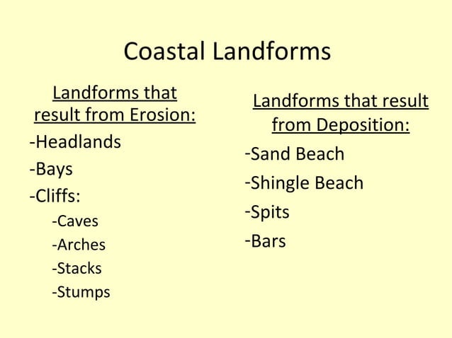 Coastal landforms | PPT