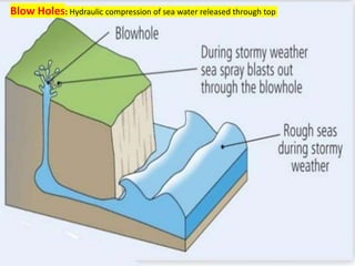 Coastal Landforms geomorphology physical Geography | PPTX