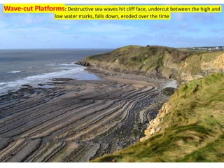 Coastal Landforms geomorphology physical Geography | PPT