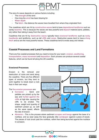 Coastal Landscapes in the UK.pdf gcse... | PDF