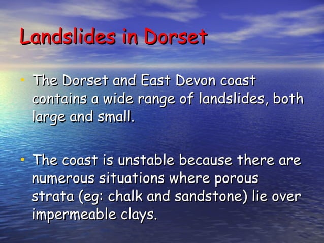 Coastal Mass Movement | PPT | Geology | Science