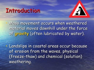 Coastal Mass Movement | PPT
