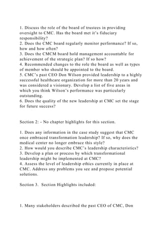 Coastal Medical Center Questions and Exercises Please read th.docx