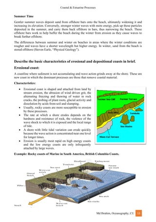 Coastal Oceanography Notes | PDF | Geography | Science