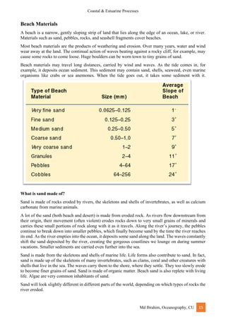 Coastal Oceanography Notes | PDF