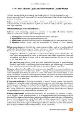 Coastal Oceanography Notes | PDF
