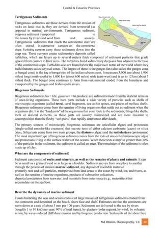 Coastal Oceanography Notes | PDF