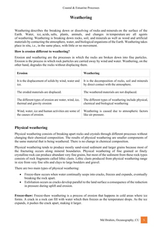 Coastal Oceanography Notes | PDF