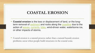 COASTAL PROCESSES in environmental geology | PPTX