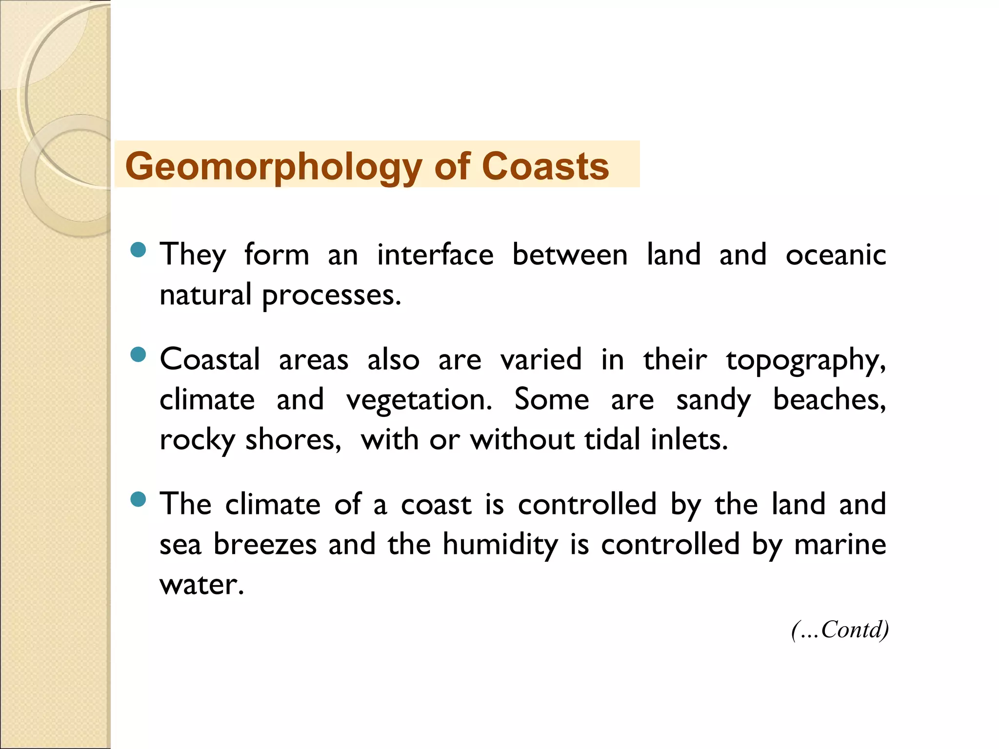Coastal processes and landforms | PPT | Geography | Science