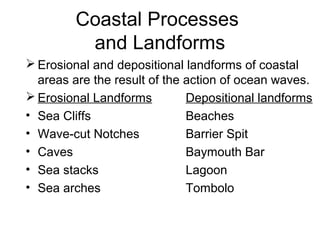 Coastal processes and landforms | PPT