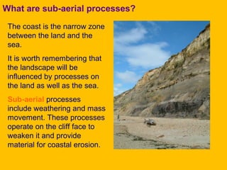 Coastal Process of Erosion and Deposition | PPT