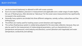 Coastal processes wave measurements usage of buoys | PPT