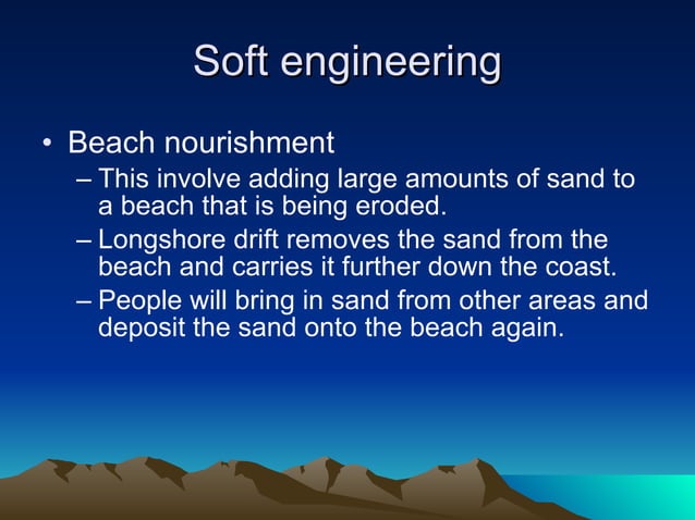 Sec 3Coastal Protection Measures Soft Engineering | PPT | Geology | Science