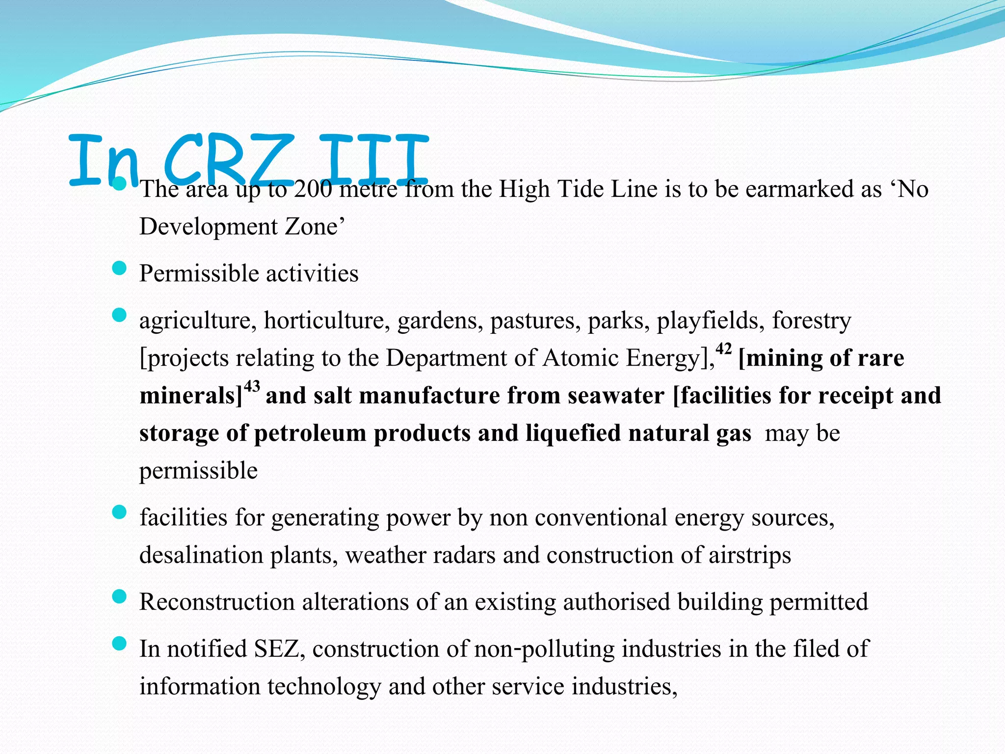 Coastal regulation zone | PPTX