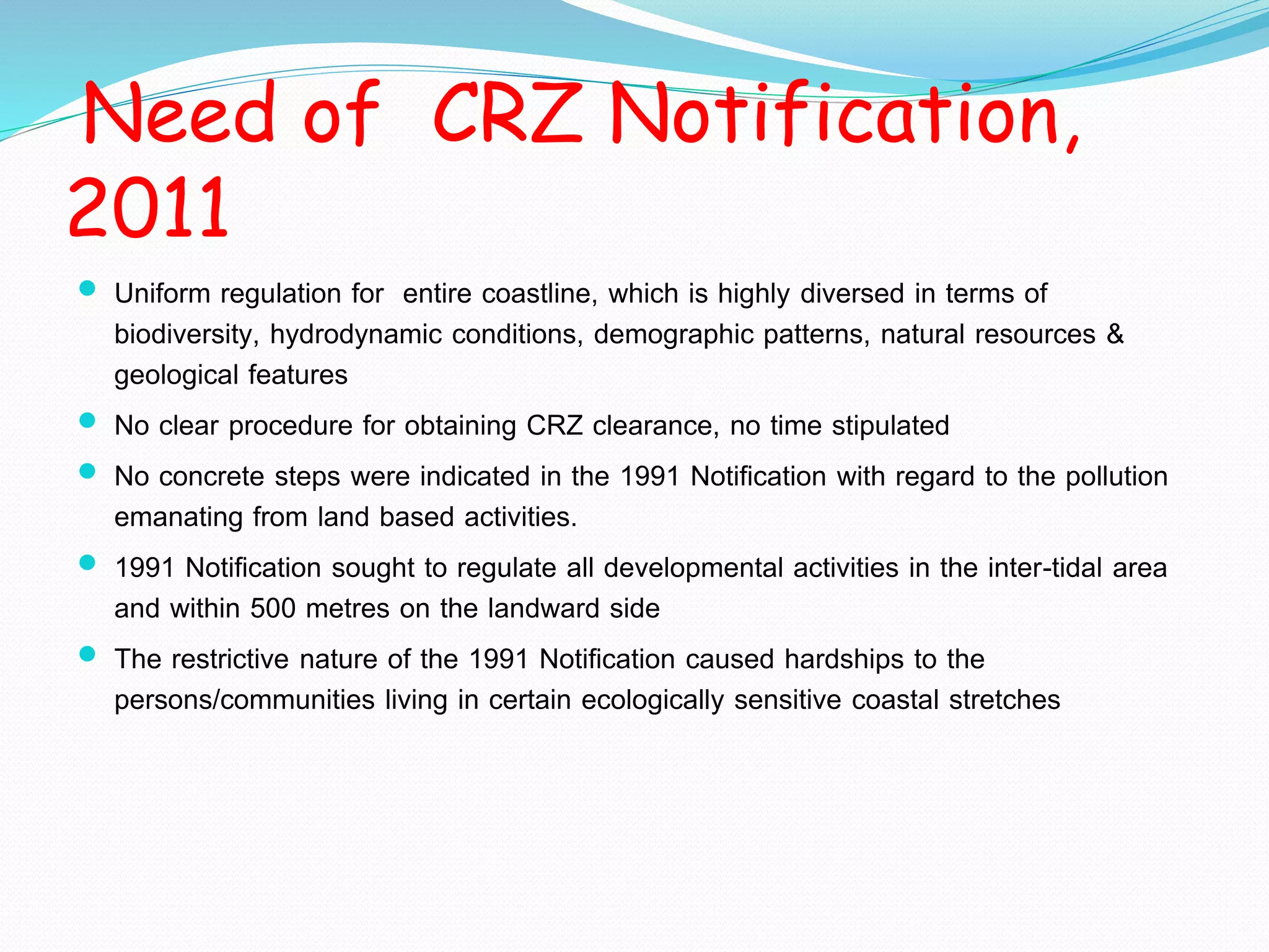 Coastal regulation zone | PPTX
