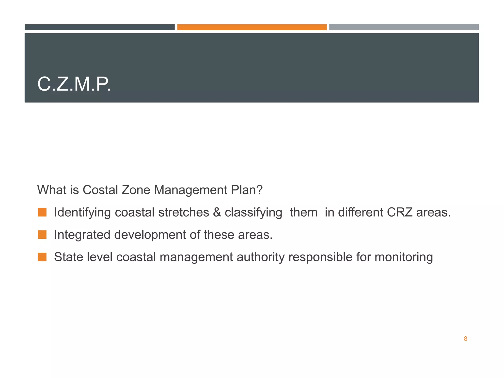 Coastal regulation zone | PPTX