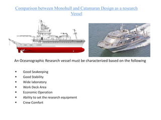 Coastal Research Vessel | PPTX