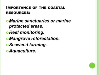 Coastal resource management presentation | PPTX