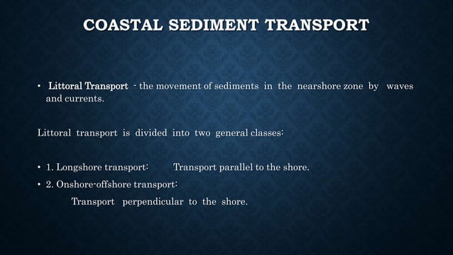 Coastal sediments full | PPTX