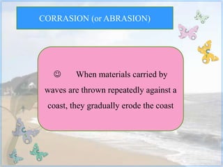 Coastal erosion processes | PPTX