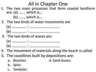 Coastal systems | PPTX
