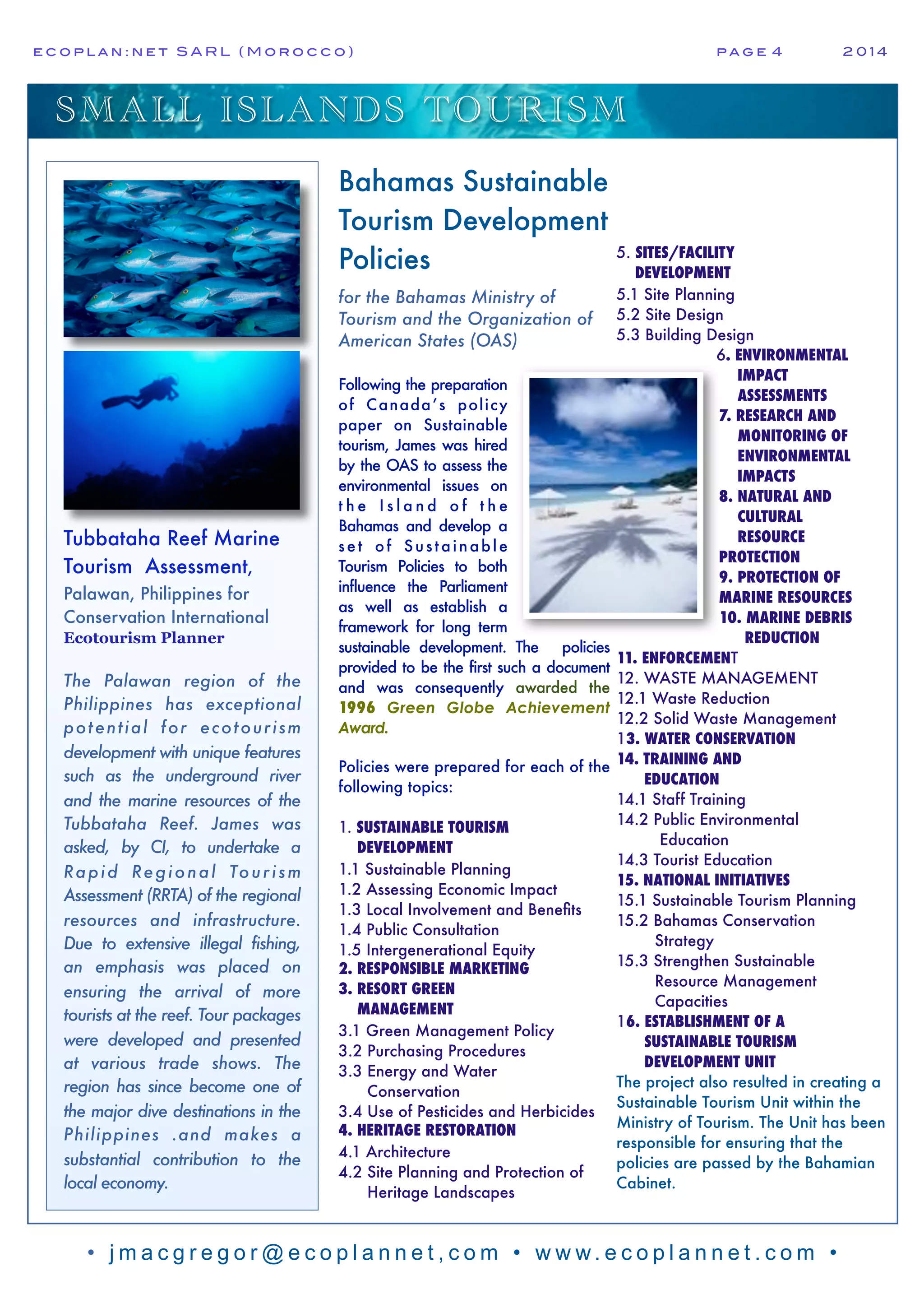 Coastal and Small Island Tourism brochure | PDF