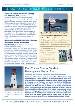 Coastal and Small Island Tourism brochure | PDF