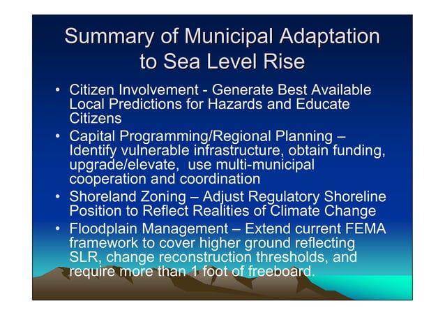 Municipal Adaptations to Create Resilient Beach Communities | PDF